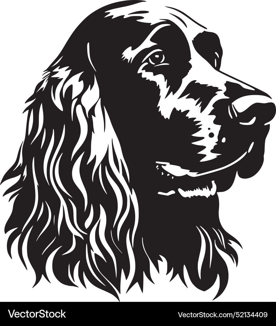 Cocker spaniel - minimalist and simple silhouette Vector Image