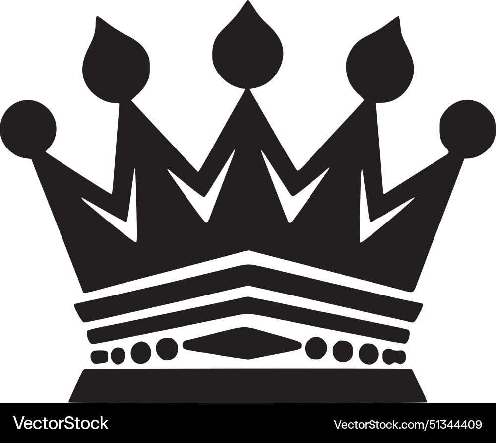 Crown - minimalist and simple silhouette Vector Image