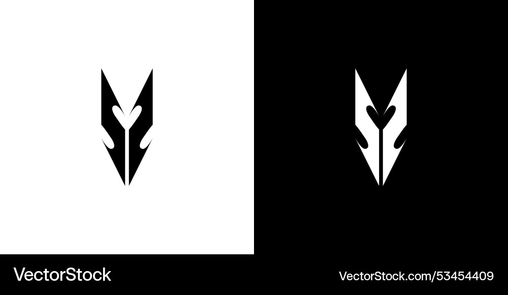 Modern and unique ss logo design Royalty Free Vector Image
