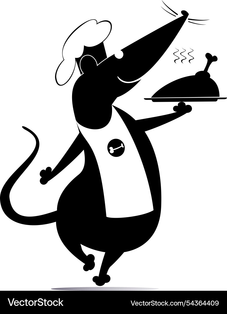 Rat or mouse a cook Royalty Free Vector Image - VectorStock