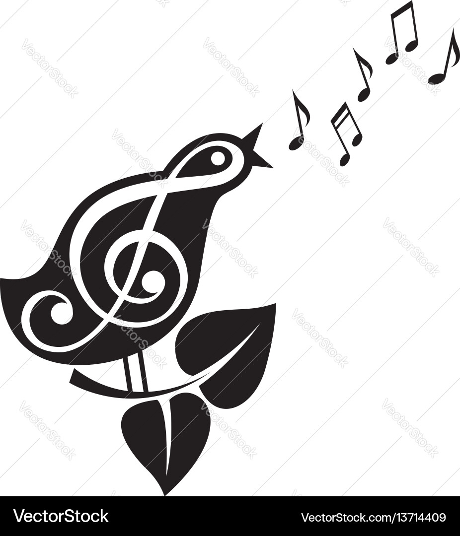 Singing bird icon Royalty Free Vector Image - VectorStock
