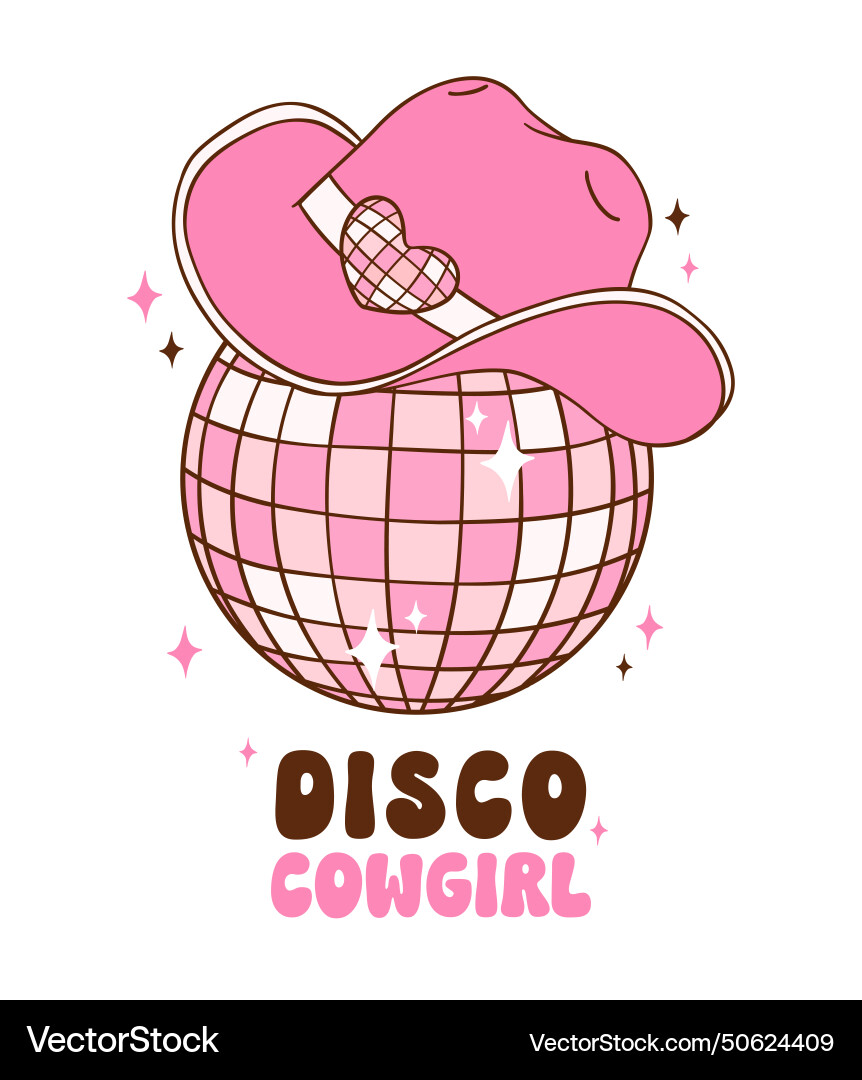 Trendy retro groovy vibes disco era Royalty Free Vector