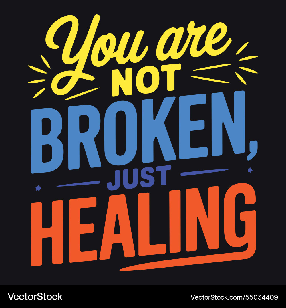 You are not alone reach out support and mental Vector Image