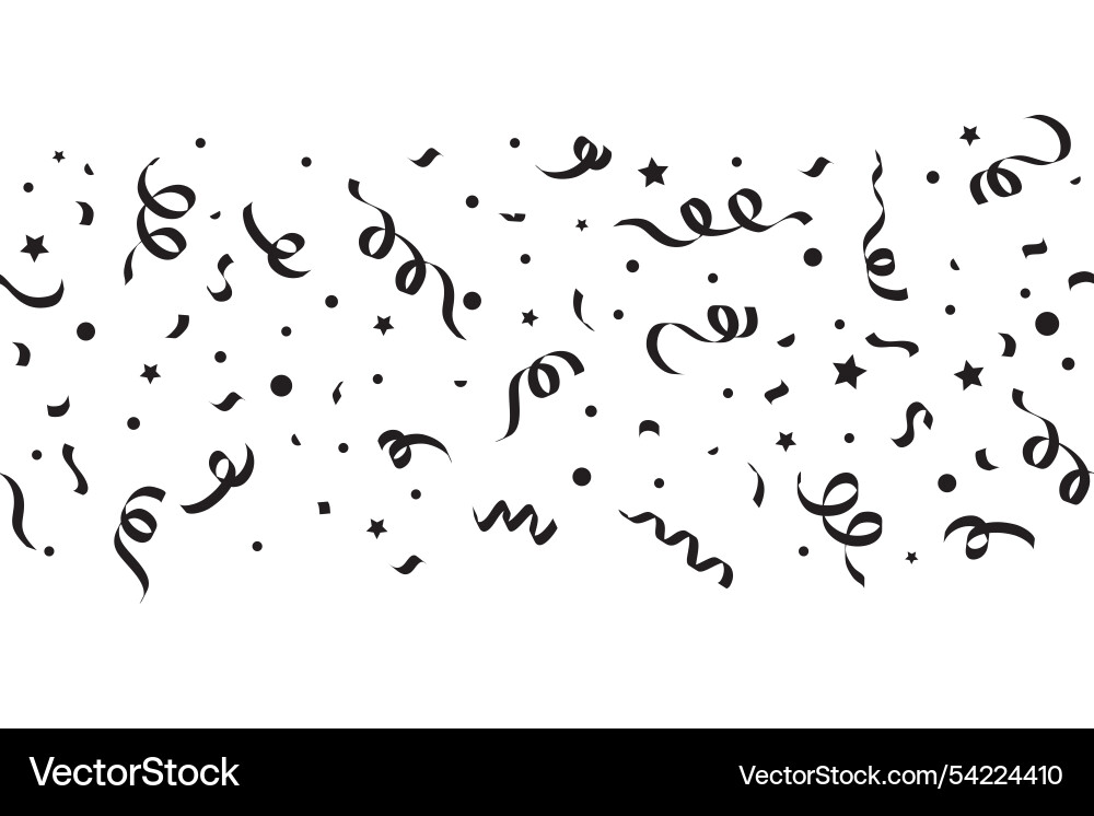 Confetti Birthday Celebration Background Vector Image