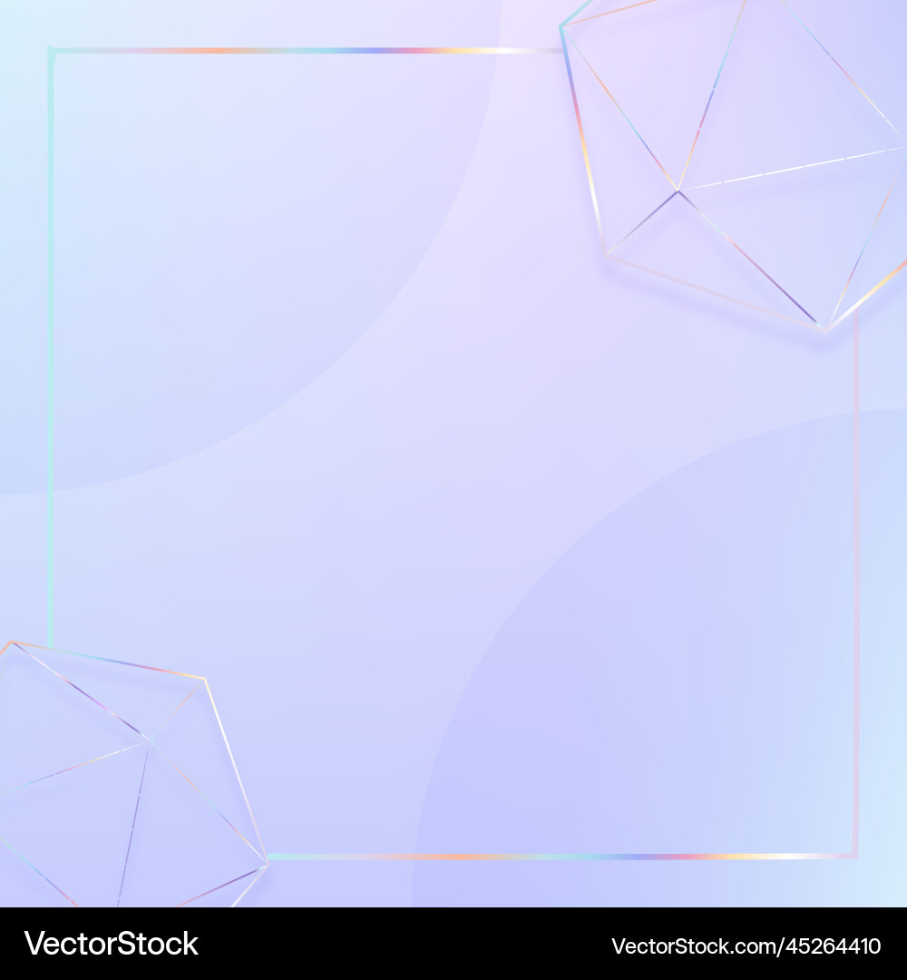 Geometric shapes border background design space Vector Image