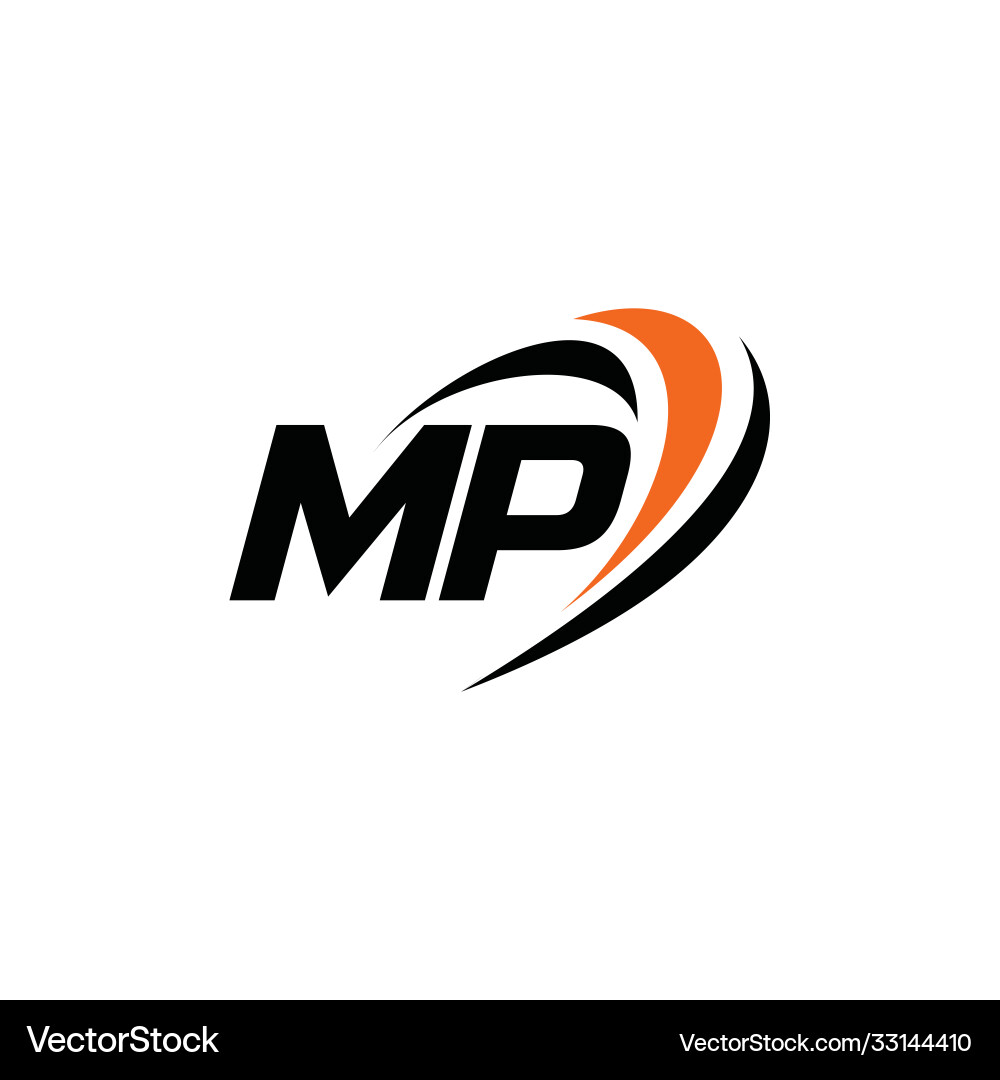 Mp monogram logo Royalty Free Vector Image - VectorStock