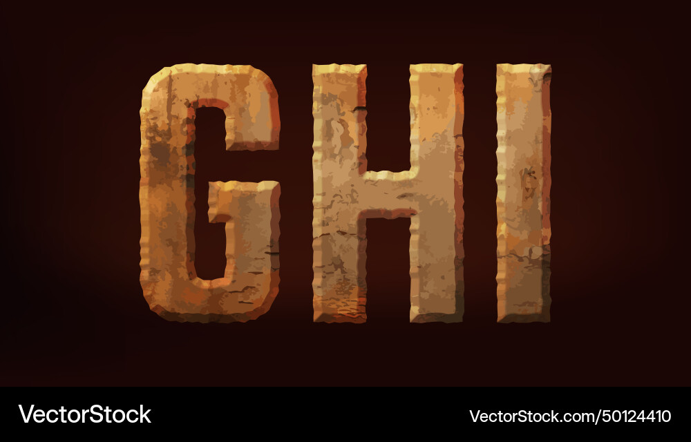 Rusty letters Royalty Free Vector Image - VectorStock