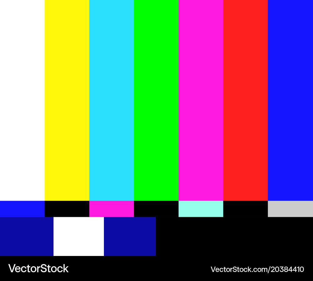 TV Static Error Screen Royalty Free Vector Image