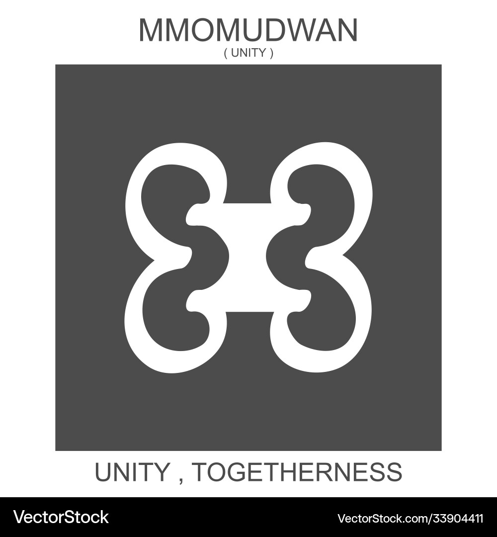 Adinkra Mmomudwan - Unity Symbol Royalty Free Vector Image