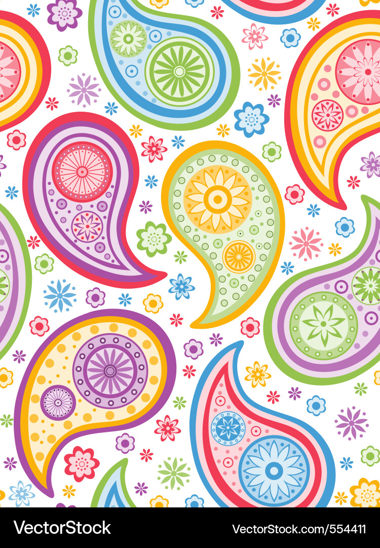 Orange Paisley Pattern Vector Images (over 4,700)