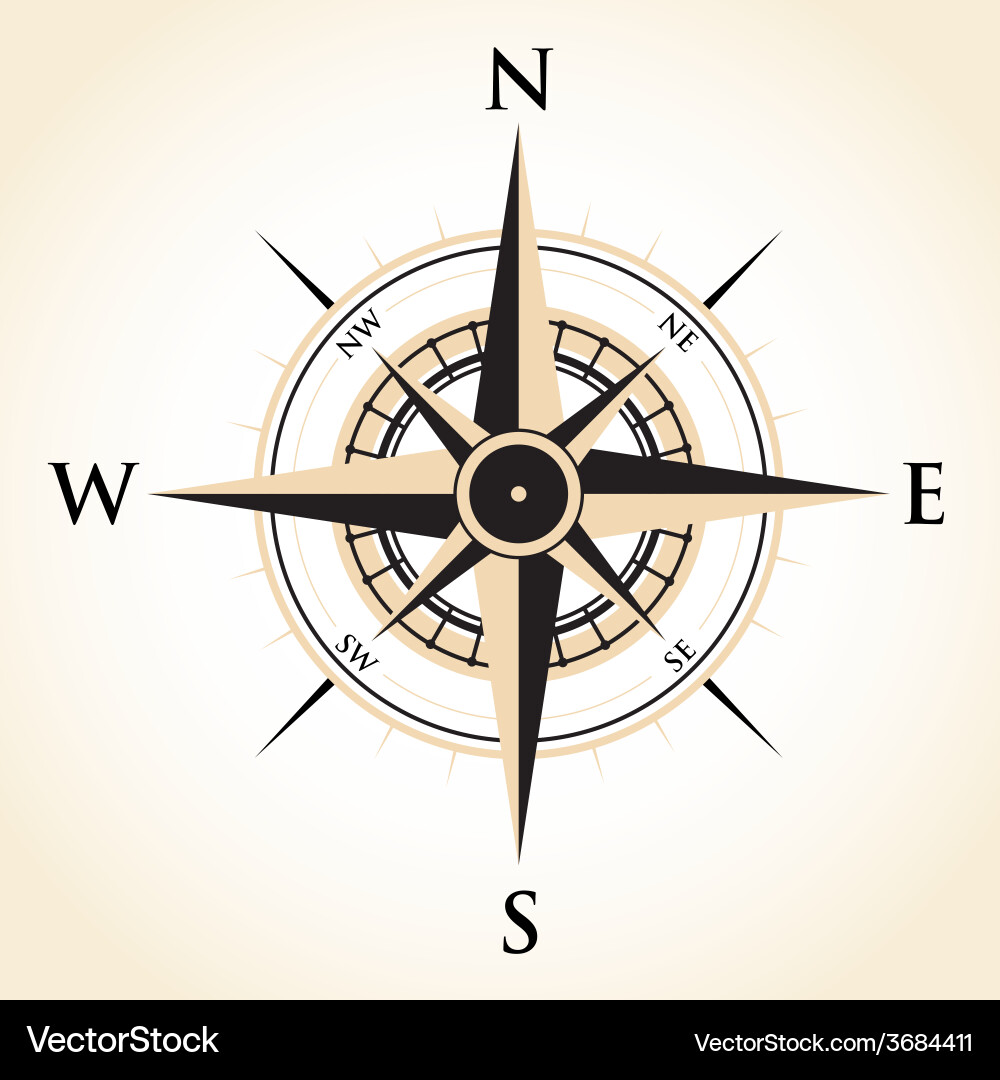 Compass Royalty Free Vector Image - VectorStock
