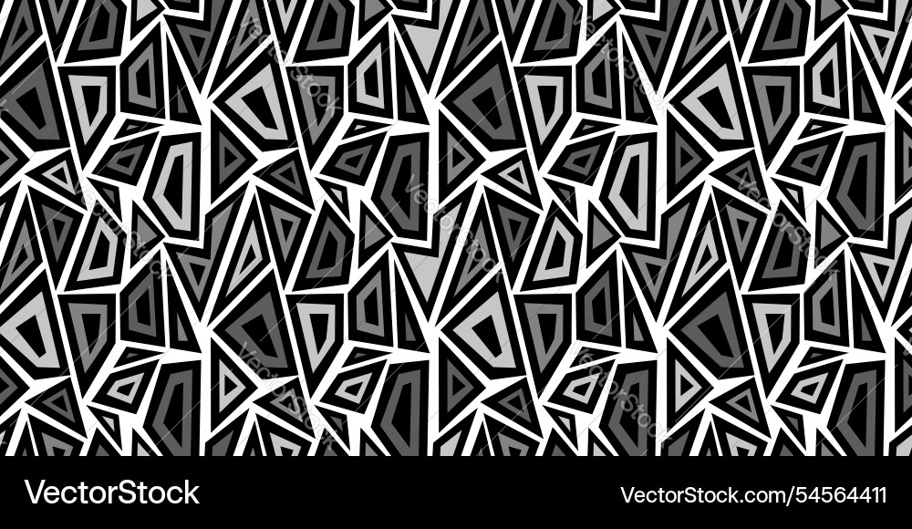 Monochrome geometric pattern Royalty Free Vector Image