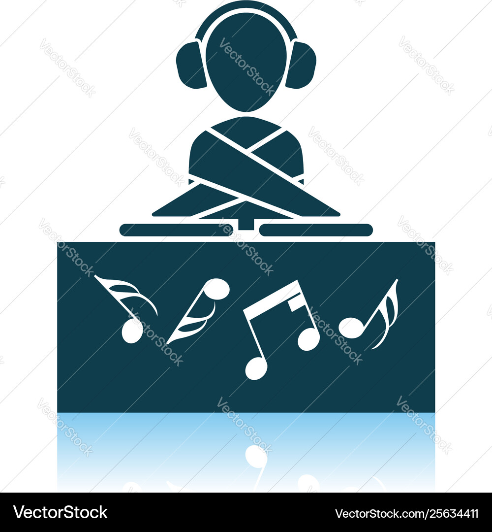 Night club dj icon Royalty Free Vector Image - VectorStock