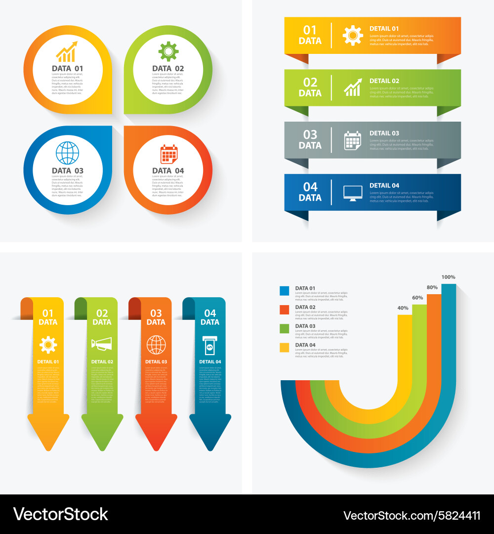 Infographic Vector Kit Free Infographics Elements And Objects Big Huge