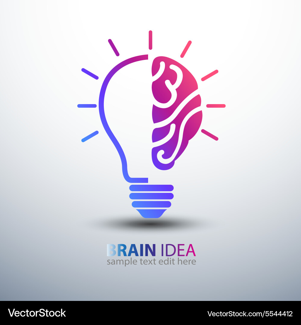 Brain idea Royalty Free Vector Image - VectorStock