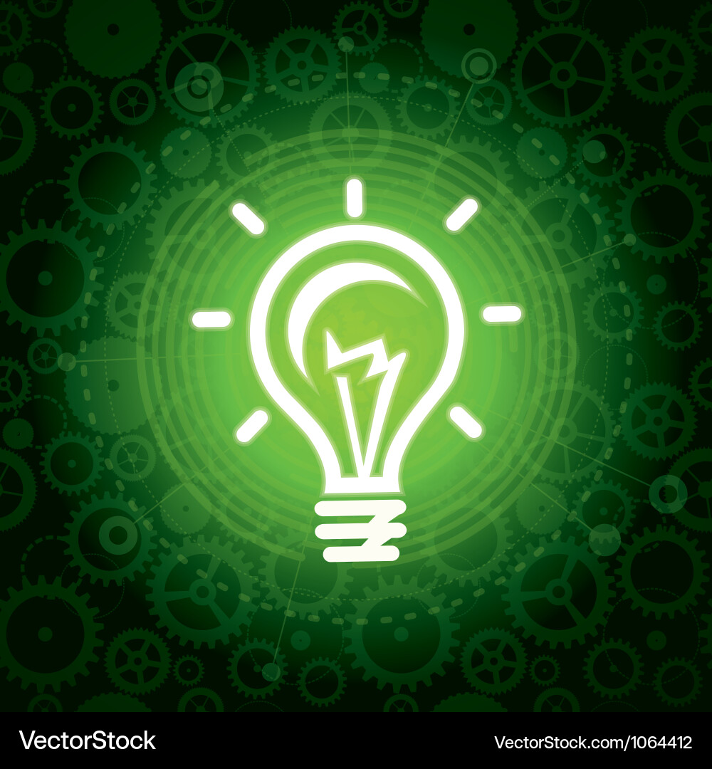 Idea concept - creative background with lig Vector Image