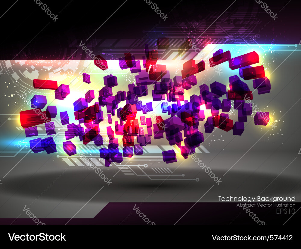 Modern Technology Background Royalty Free Vector Image