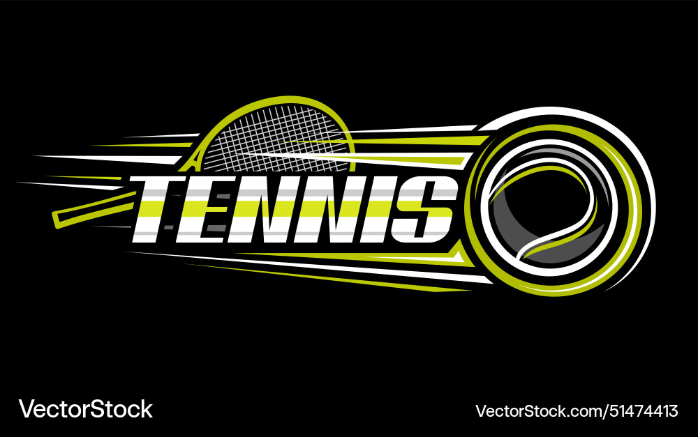 Logo for tennis Royalty Free Vector Image - VectorStock