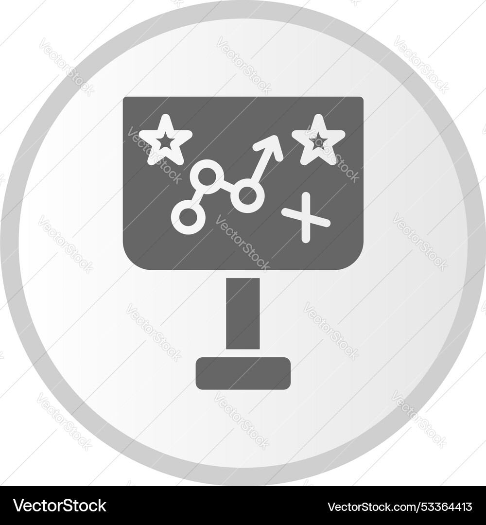 Strategy glyph circle grey icon Royalty Free Vector Image