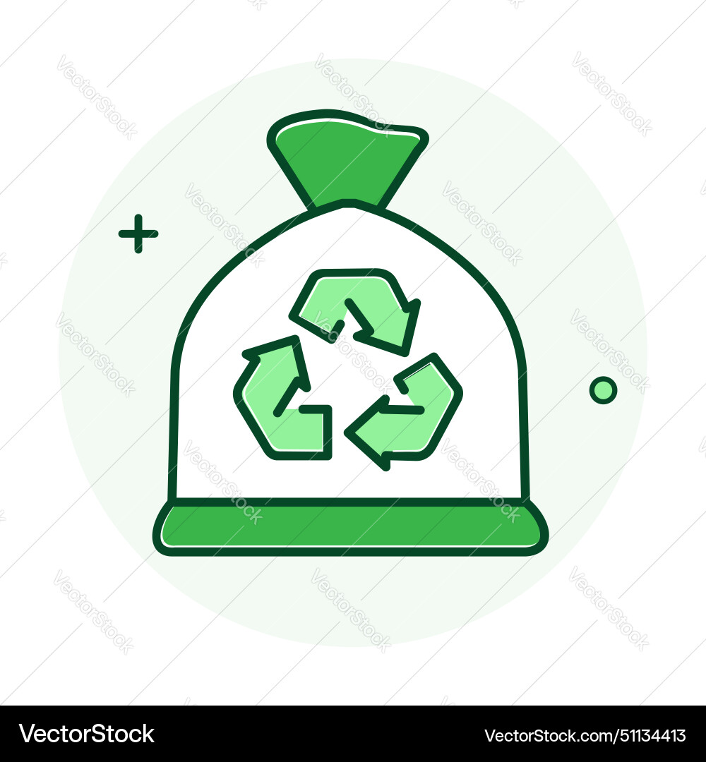 Waste recycling icon showcasing the process Vector Image
