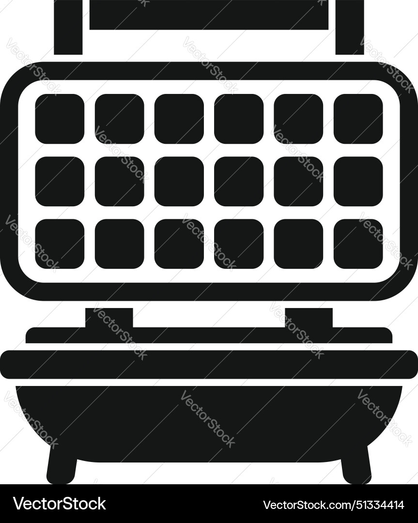 A waffle maker icon Royalty Free Vector Image - VectorStock