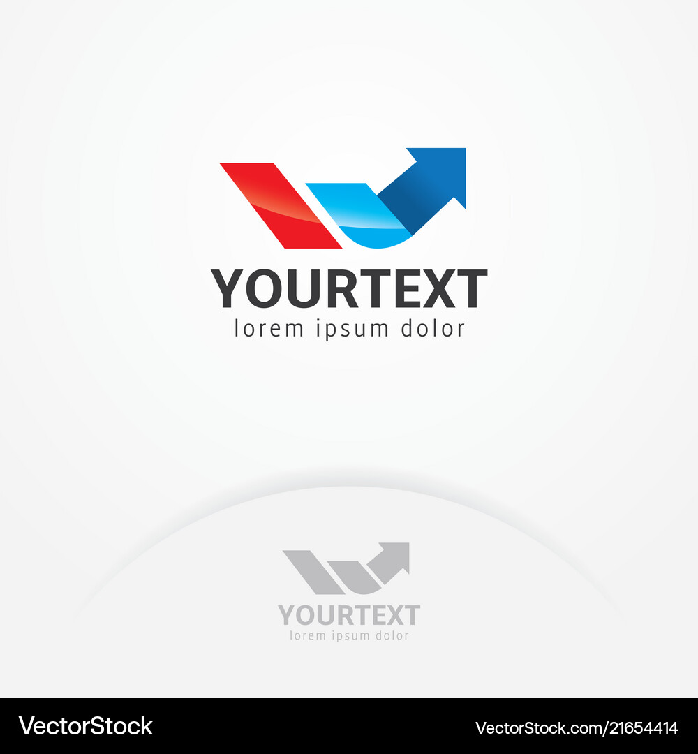 Arrow finance logo Royalty Free Vector Image - VectorStock