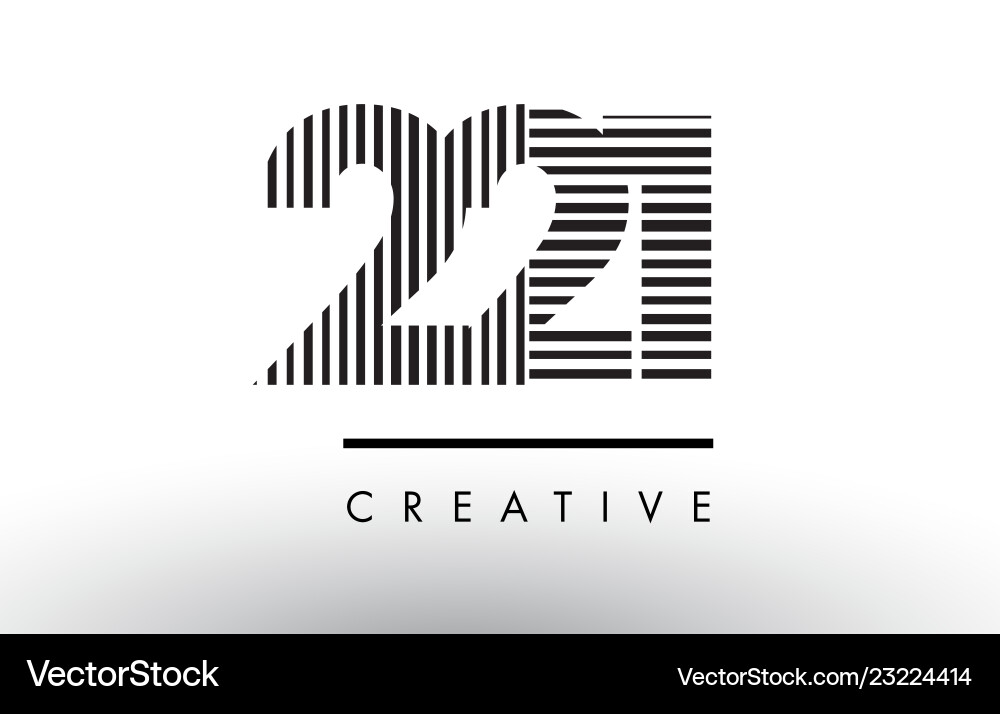 Black and White Number Logo – 221 Royalty Free Vector