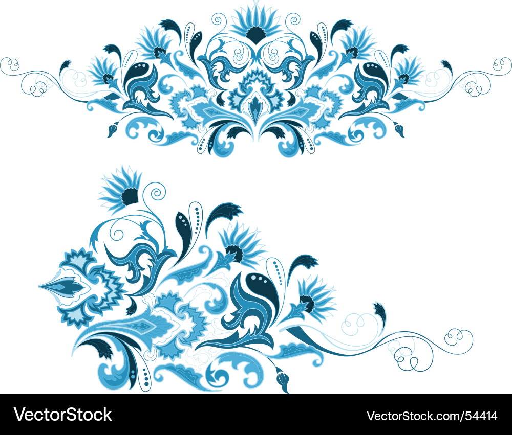 Floral design elements Royalty Free Vector Image