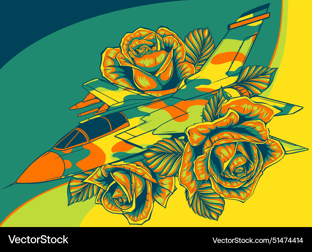 Military aircraft Royalty Free Vector Image - VectorStock