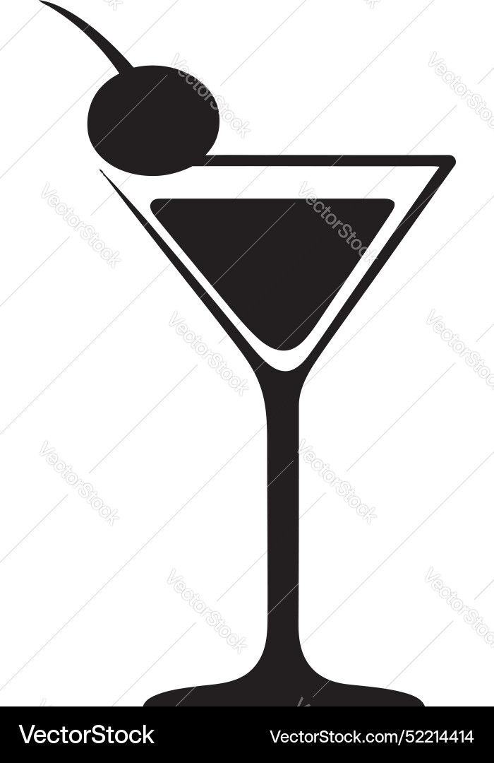 Refined mixology black cocktail emblematic Vector Image