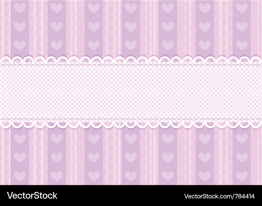 Romantic Heart Pattern Background Royalty Free Vector Image