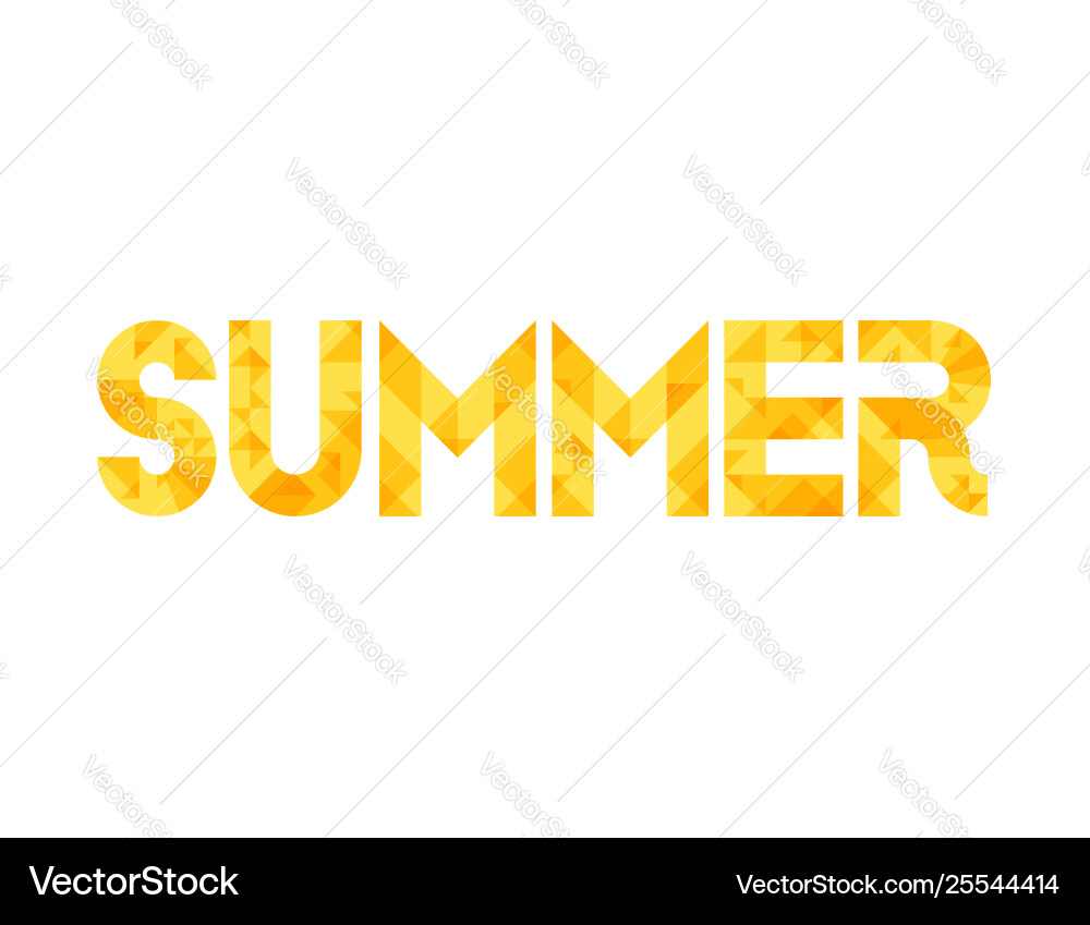 Summer Word Art Royalty Free Vector Image - VectorStock