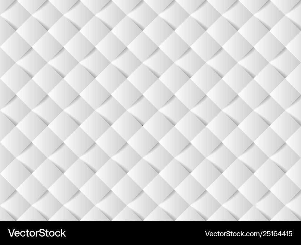 Abstract white paper cut square pattern design Vector Image