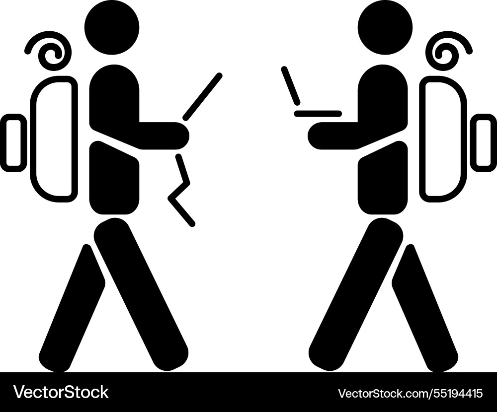 Backpacking icon Royalty Free Vector Image - VectorStock