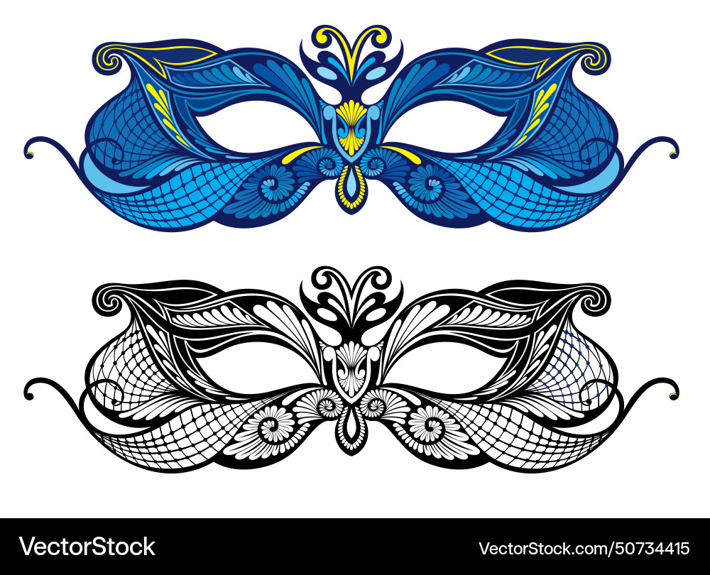 Carnival mask Royalty Free Vector Image - VectorStock