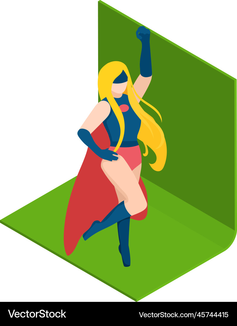 Chroma key artist composition Royalty Free Vector Image