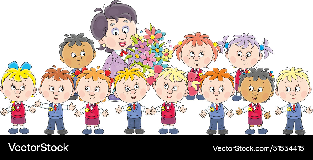 Goodbye kindergarten card Royalty Free Vector Image