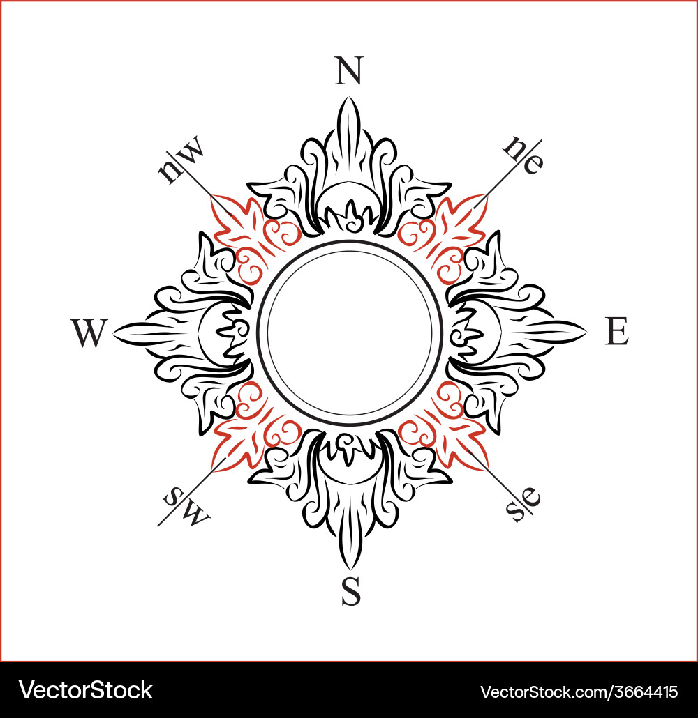 Mata angin Royalty Free Vector Image - VectorStock