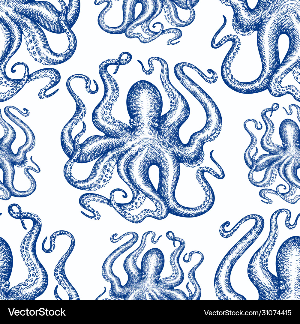 Seamless Squid Tentacle Vector Images (over 330)