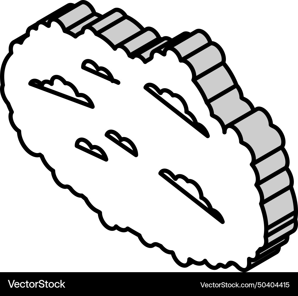 Semolina grain healthy isometric icon Royalty Free Vector