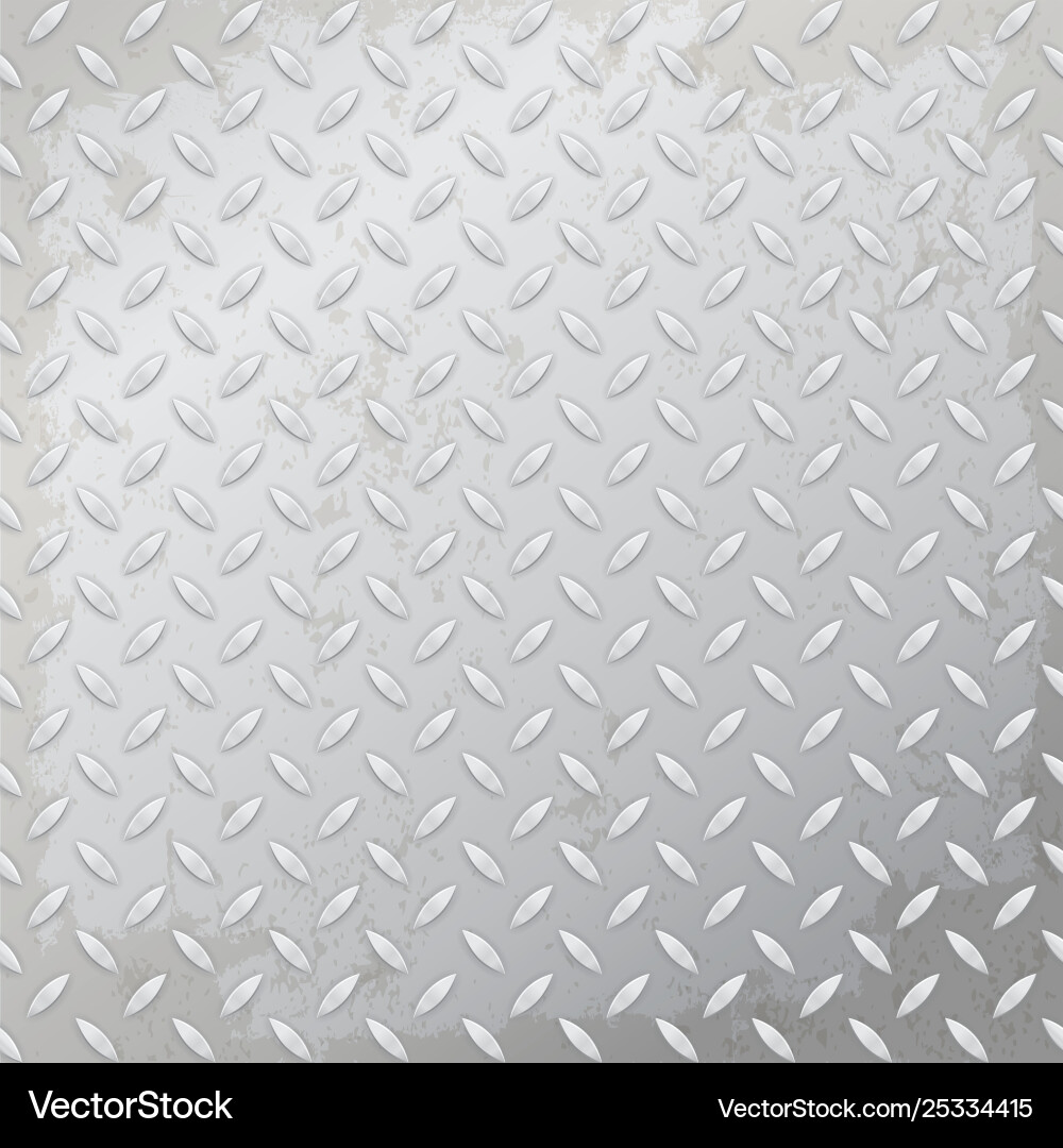 Silver Checkered Metal Texture Royalty Free Vector Image