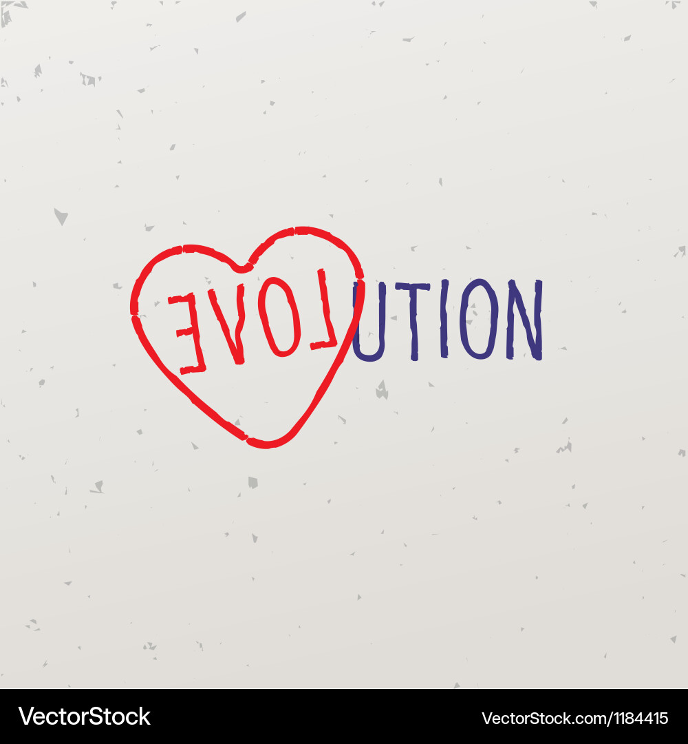 Word-game with the word evolution Royalty Free Vector Image