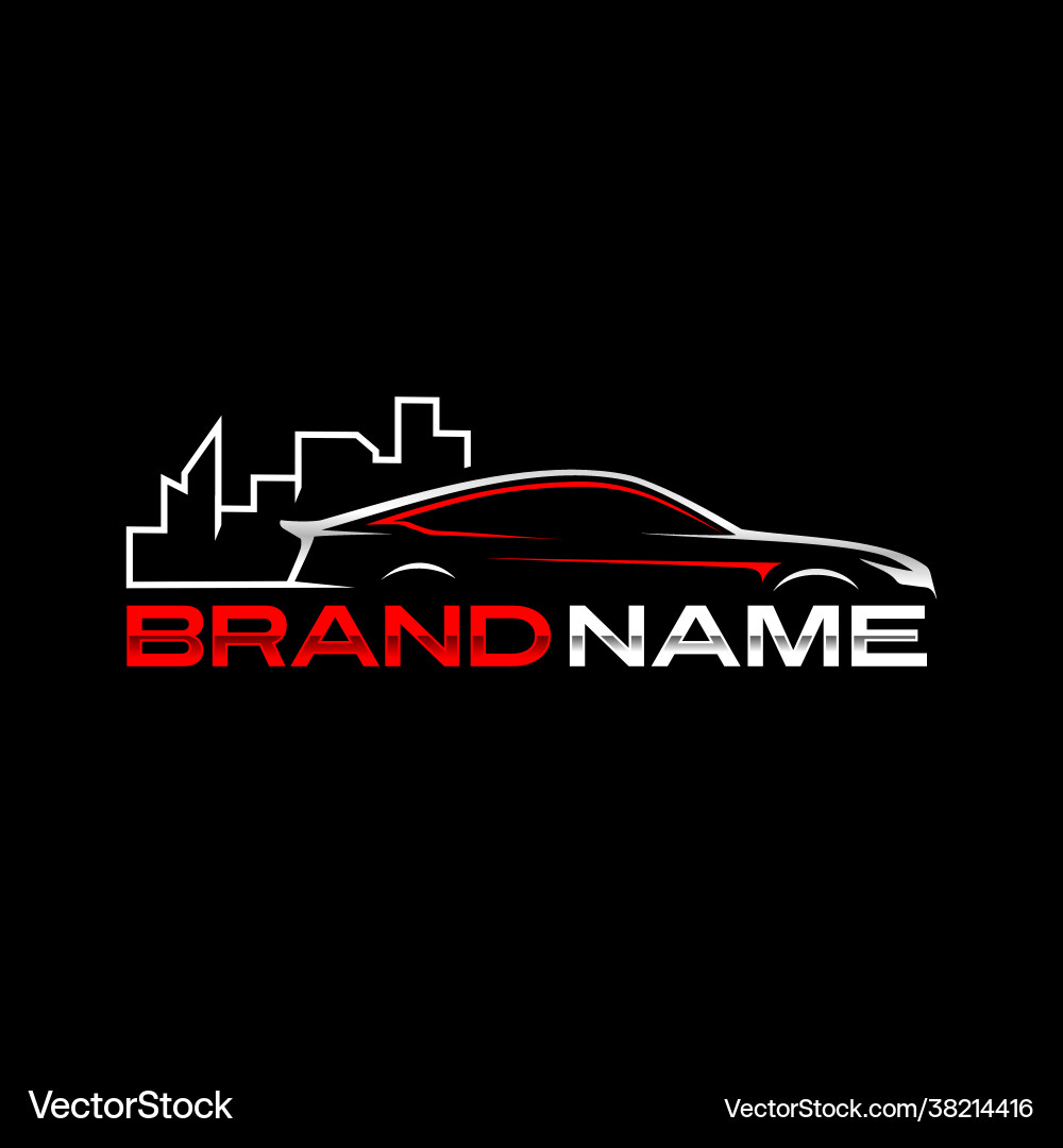 Auto city logo template Royalty Free Vector Image