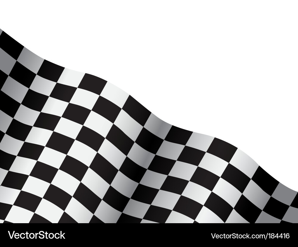 Classic Checkered Racing Flag Royalty Free Vector Image