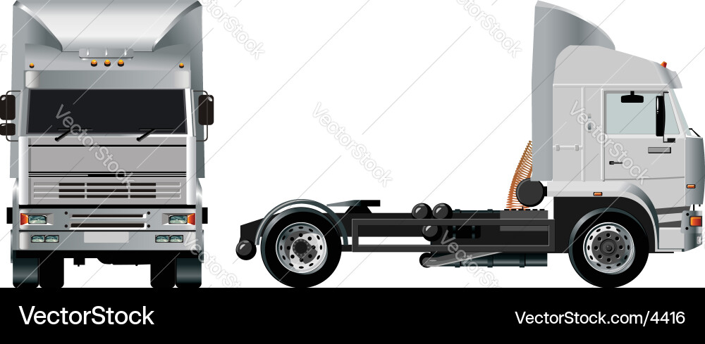 Heavy truck Royalty Free Vector Image - VectorStock
