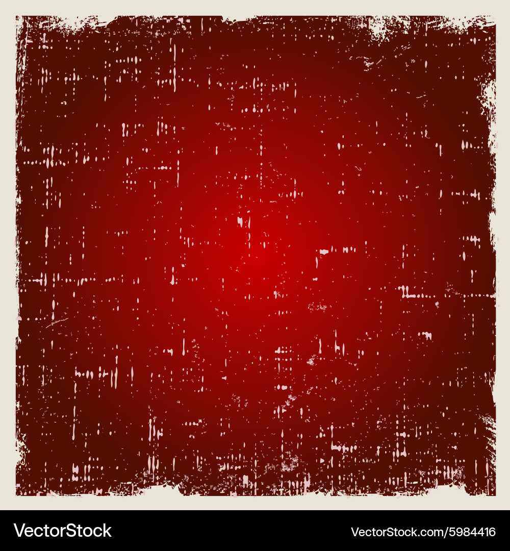 Red abstract background in grunge style Royalty Free Vector