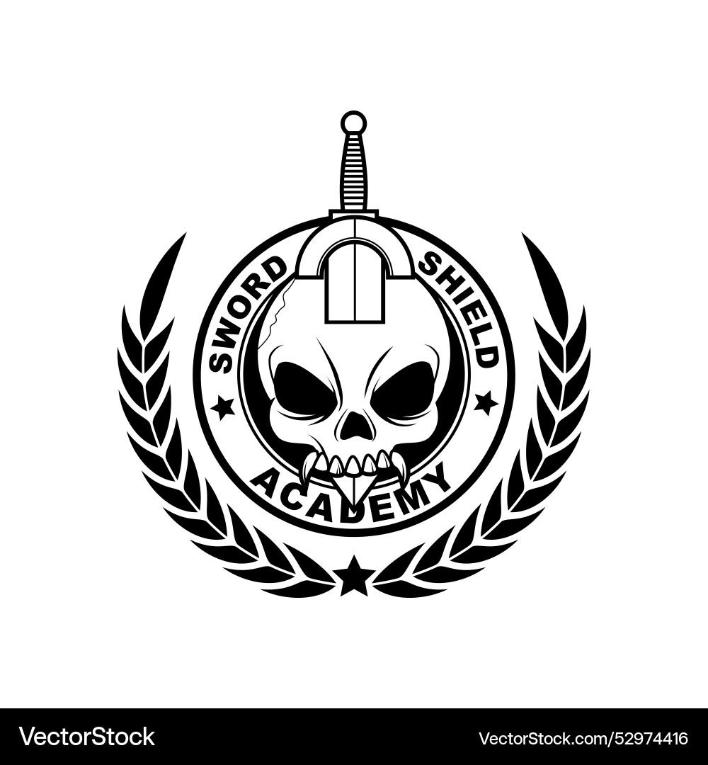 Skull emblem 09 Royalty Free Vector Image - VectorStock
