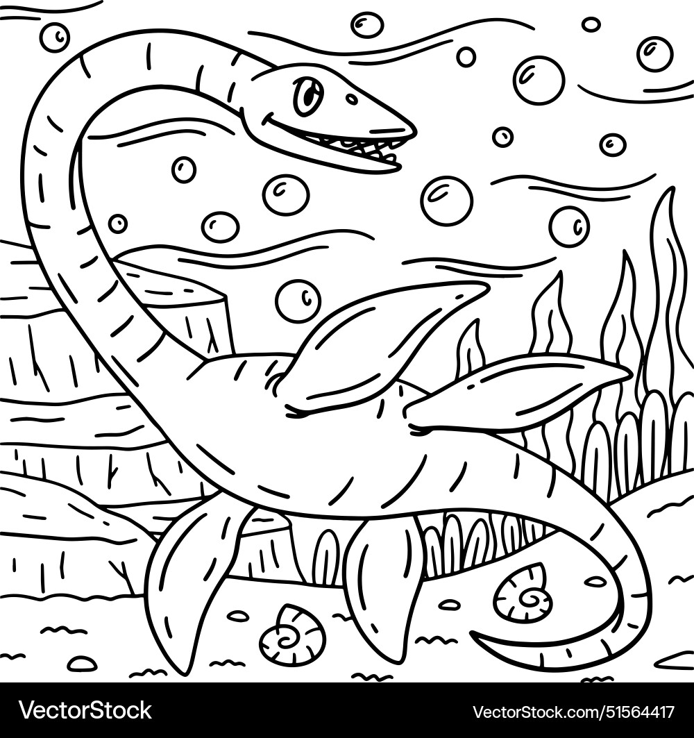 Malvorlage Elasmosaurus