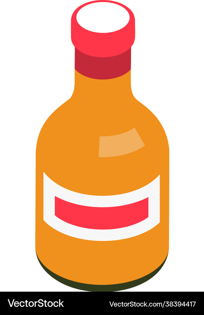 Isometric bottle Royalty Free Vector Image - VectorStock