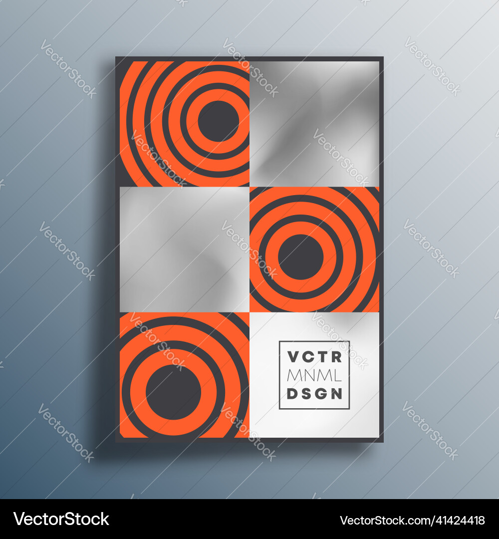 Abstract minimal design for flyer poster Vector Image